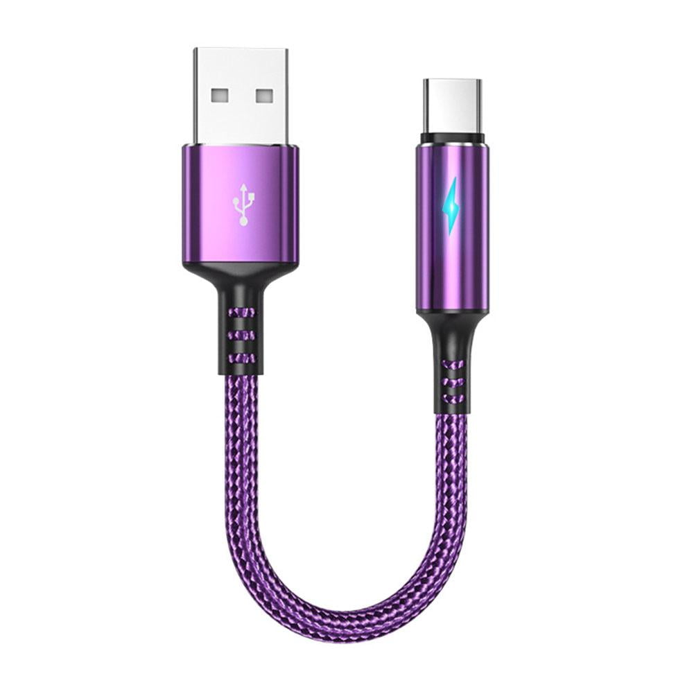 USB to Type C Charger Cable Short Data Cable Fast Charging Lead Data ...