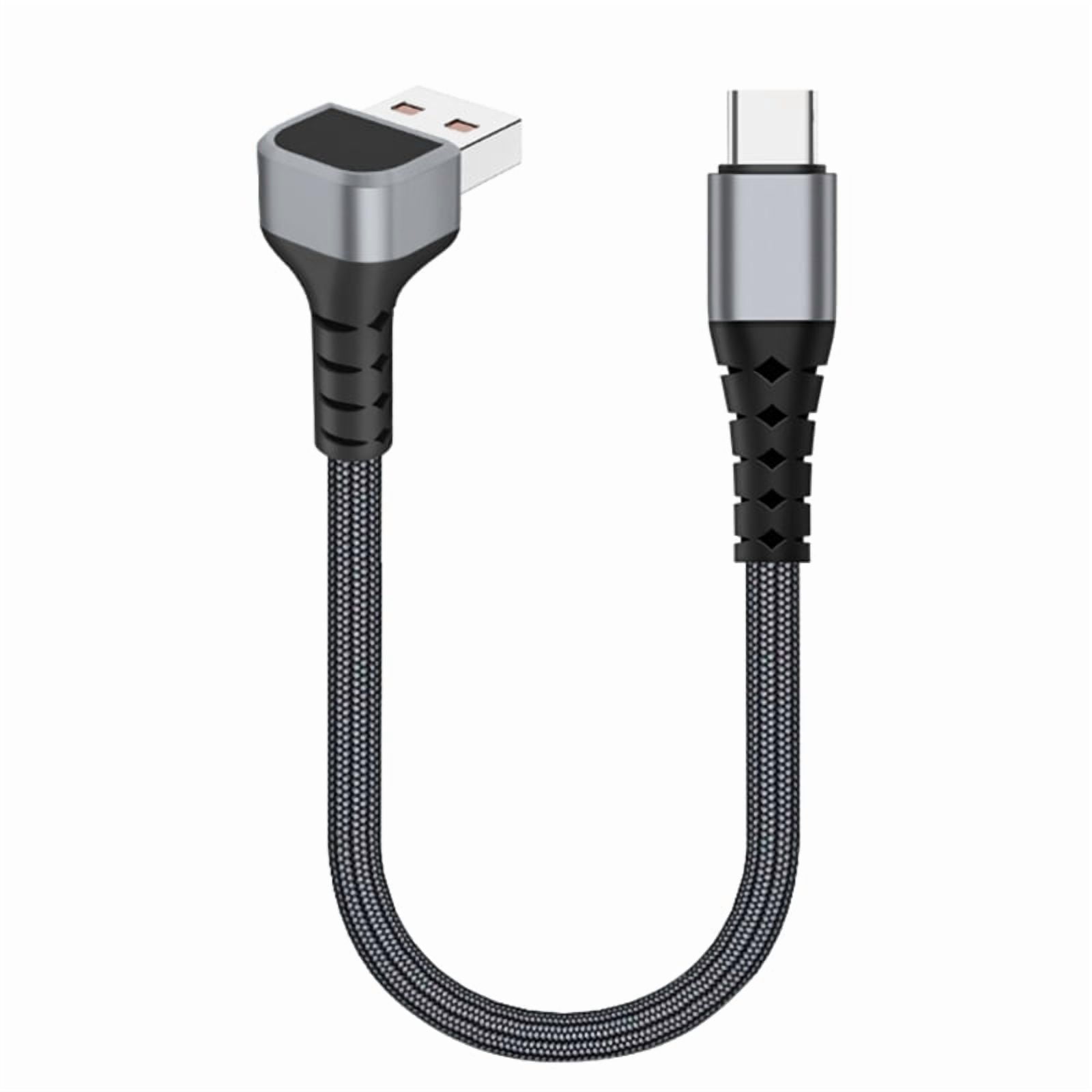 USB to Type C Fast Charging Cable with 90 Degree Elbow Data Cord for ...