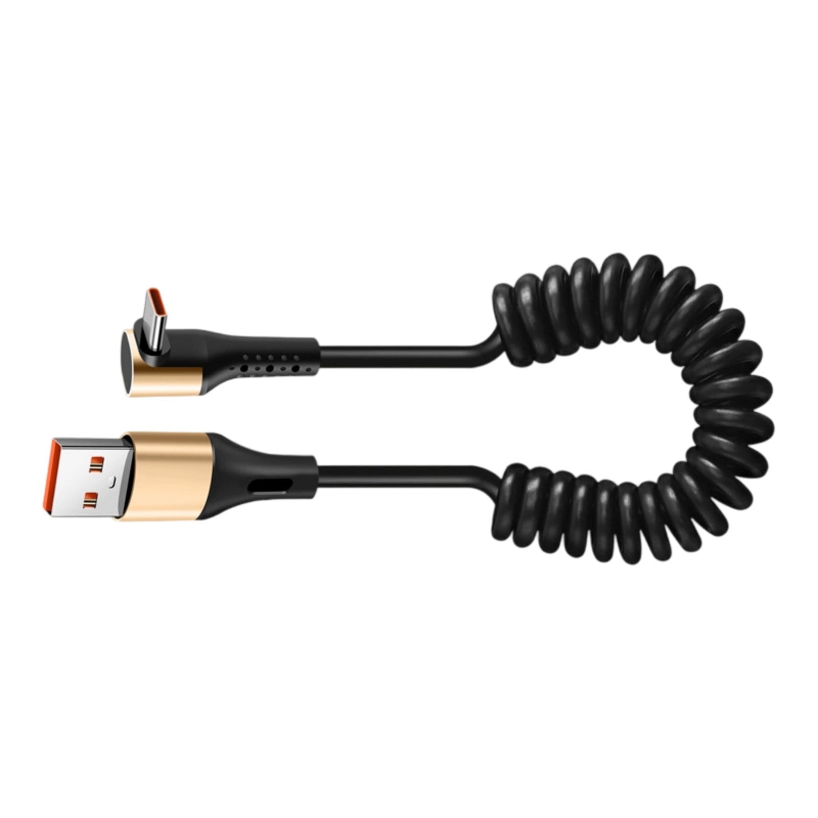 USB to Type C Fast Power Cable with Strong Spring Design and Angled ...