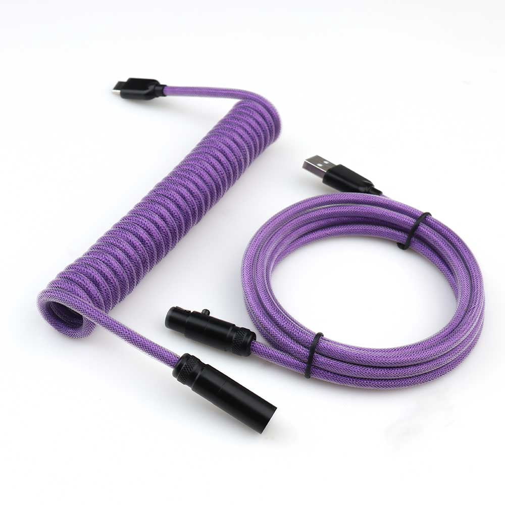 E-series Custom Coiled aviator Keyboard Cable Keyboard Coiled Le-mo ...