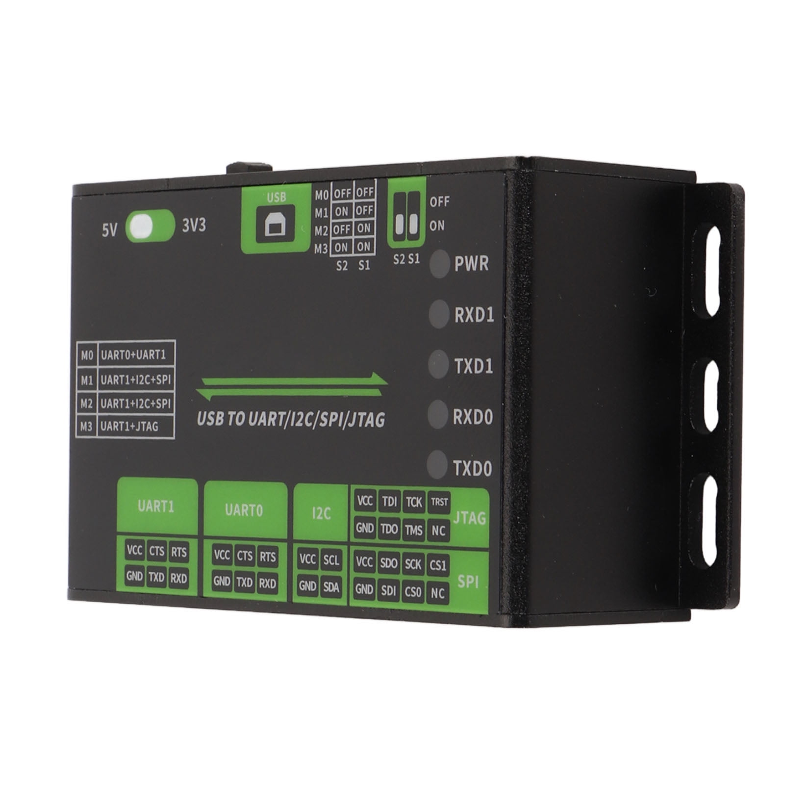 USB to UART I2C SPI JTAG Converter Supports Multiple Interfaces 3.3V 5V ...