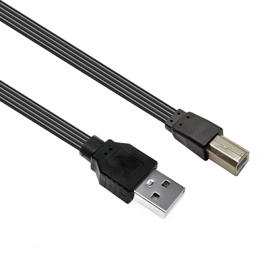 USB to USB B Printer Cord Flexible Length Selection Plastic Texture for ...