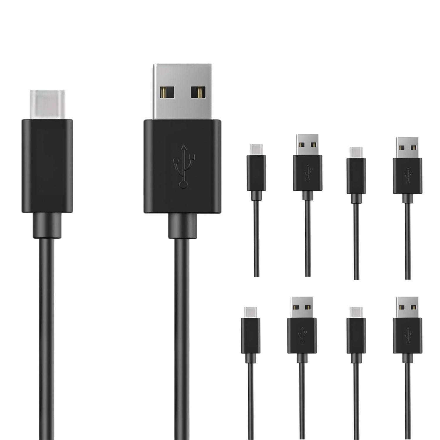 USB to USB C Cable 5 Pieces Fast Charging & Data Transfer Durable Black ...