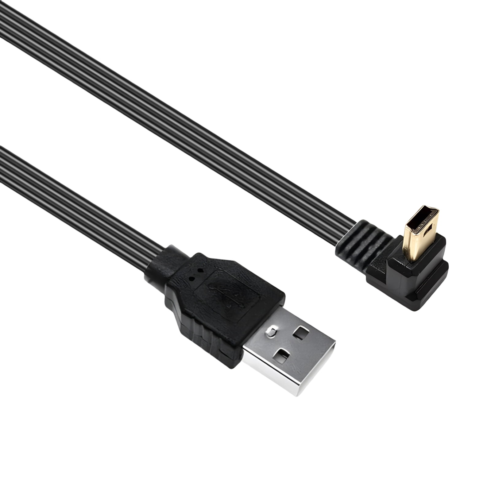 USB to USB Right Angled Cable USB 2.0 Silicone Flat Wire Supports 5V 2A ...