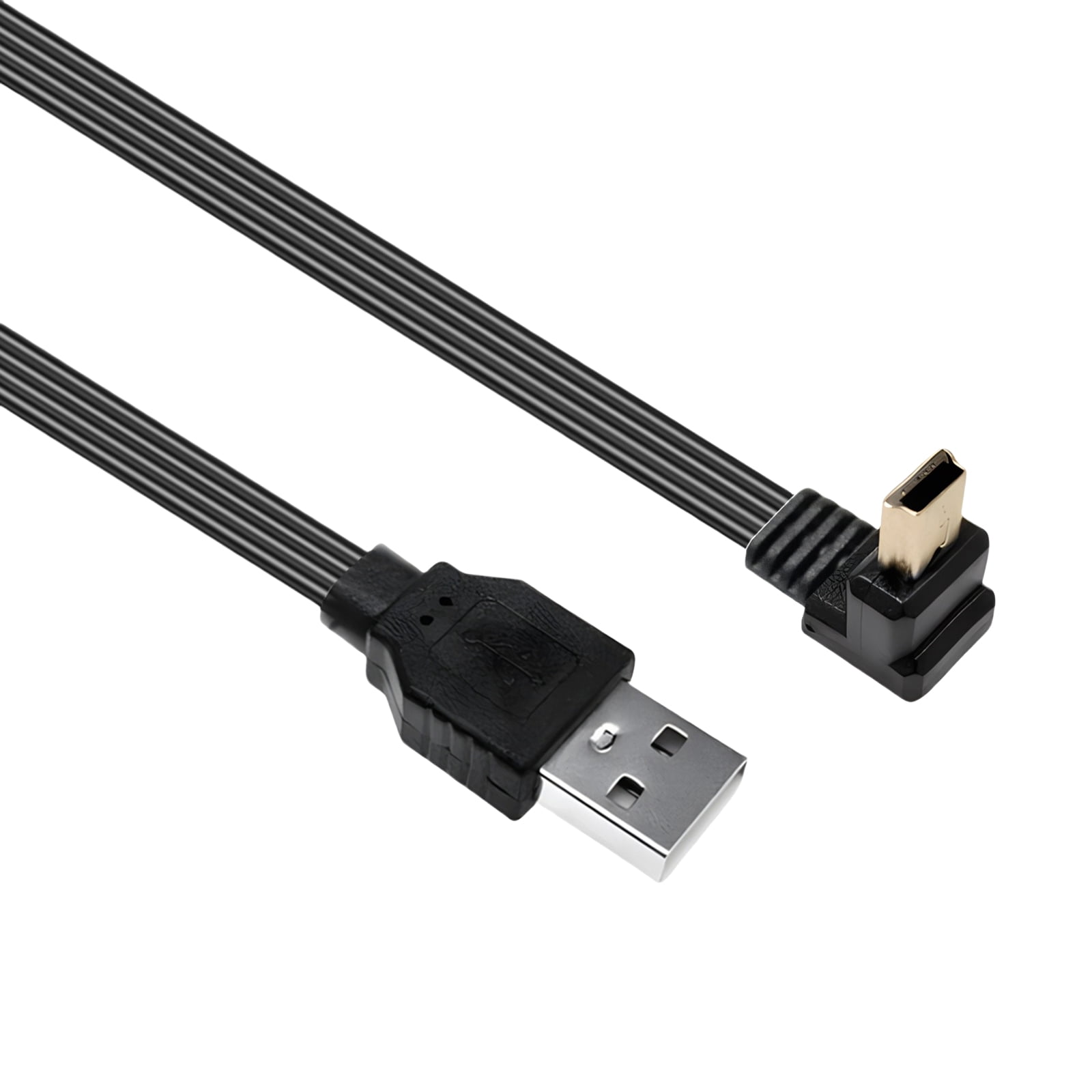 USB to USB Right Angled Cable USB 2.0 Silicone Flat Wire Supports 5V 2A ...