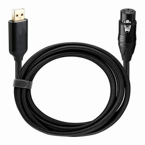 USB to XLR Microphone Converters and Audio Cables for Recording