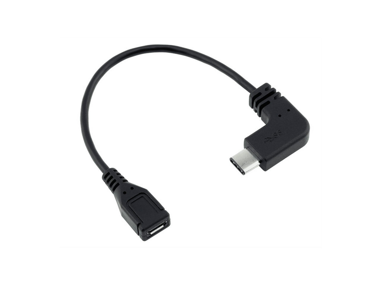 USB type C cable 90 degrees scoliosis USB Type C Male to Micro USB ...