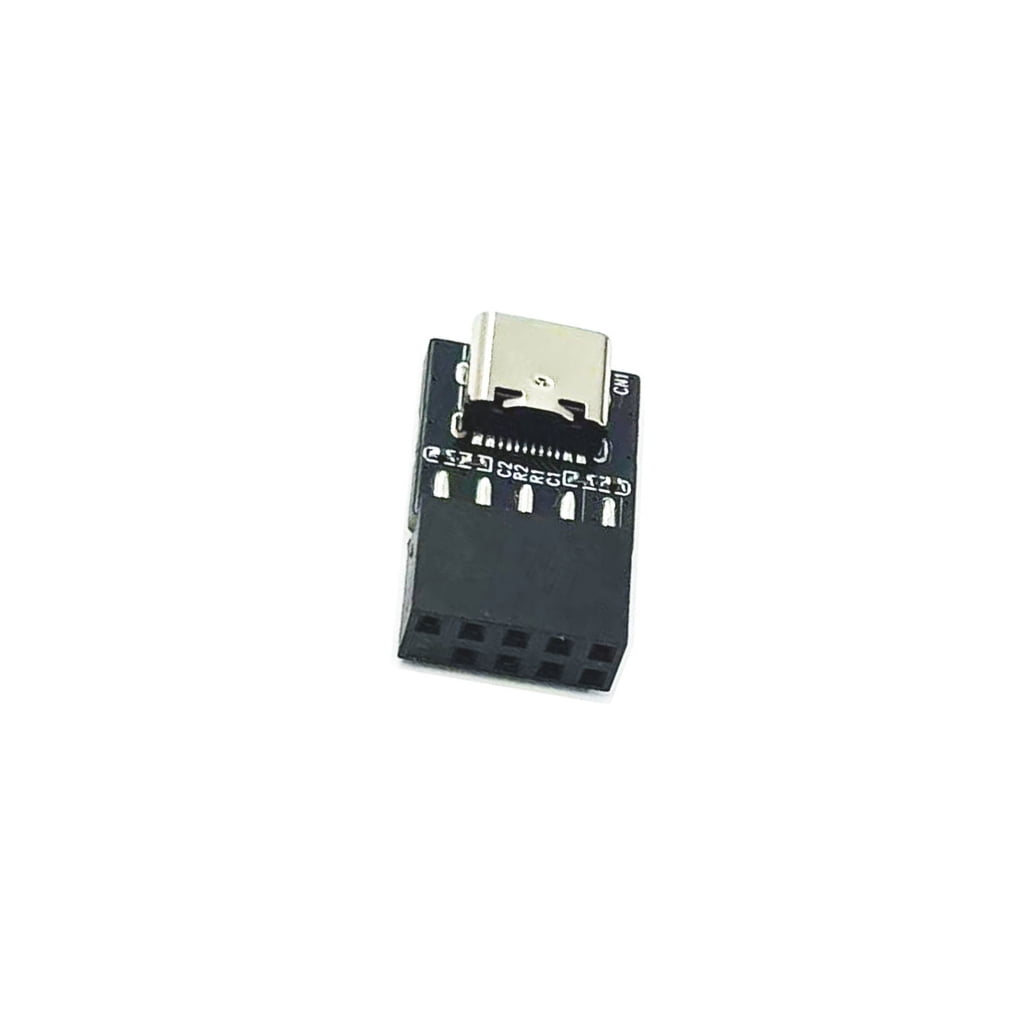 USB2.0 9 Pin to USB C Adapter Connector PC Internal Motherboard 9 Pin ...