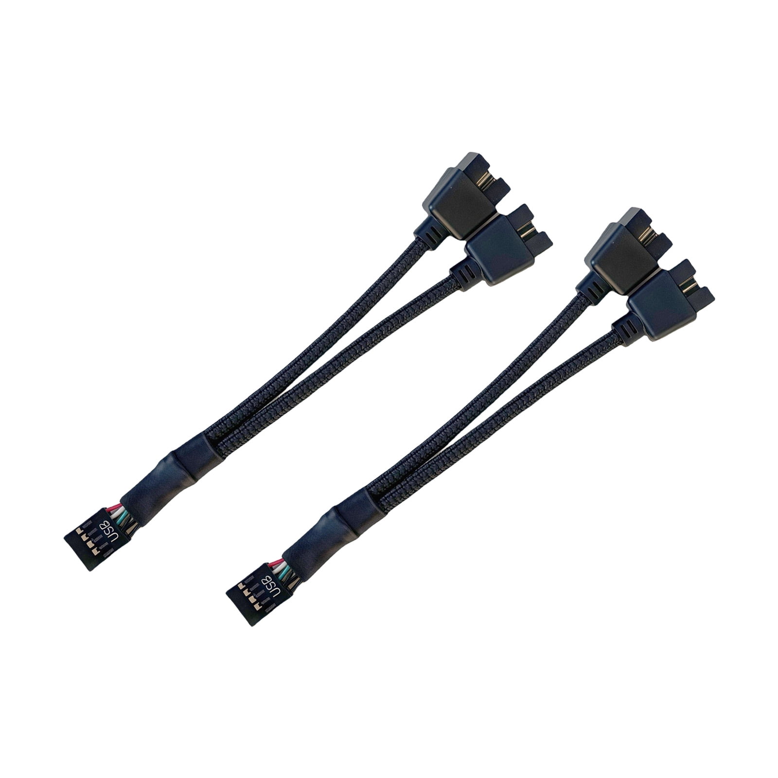 USB2.0 9Pin Splitter Cable Nylon Braided Shielded Extension For PC ...