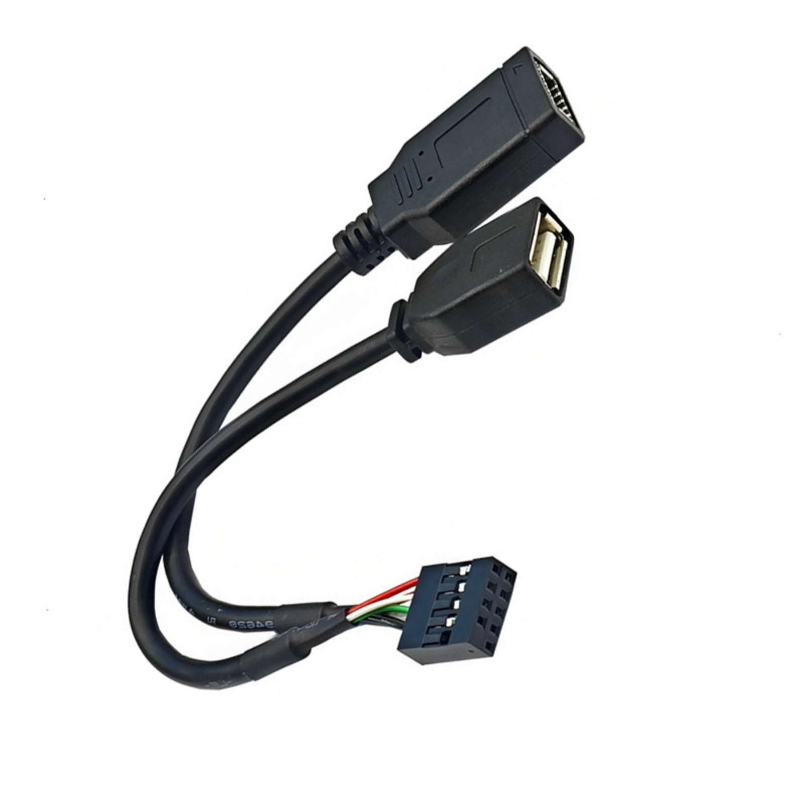 USB2.0 9Pin to USB +TYPE E Cable with Front Type C Port Converts 9PIN ...