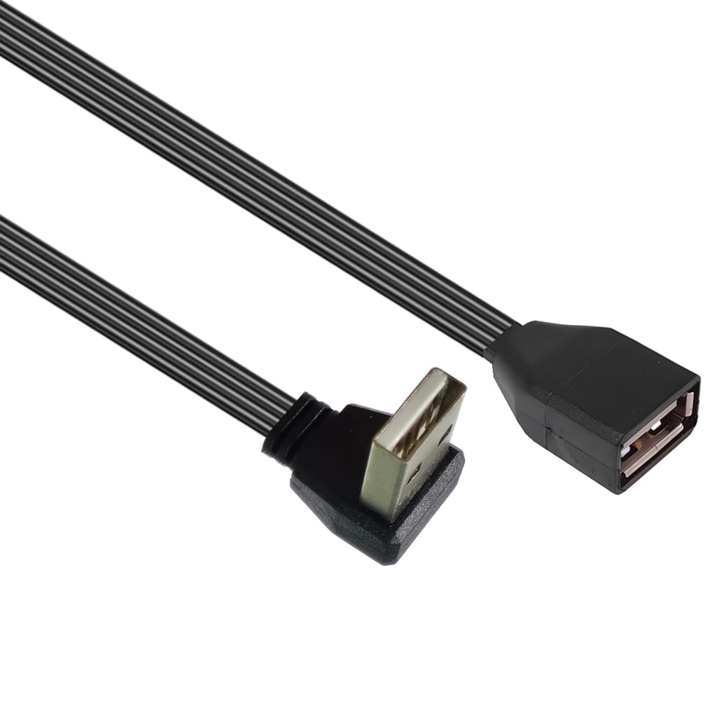 USB2.0 Male to Female Data Cord 90 Degree Bend/Straight Extension Cable ...