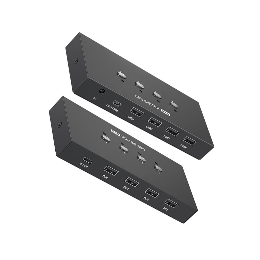 USB2.0 Switcher 4 Computers Keyboards Mouse Switcher USB Hub Switches ...