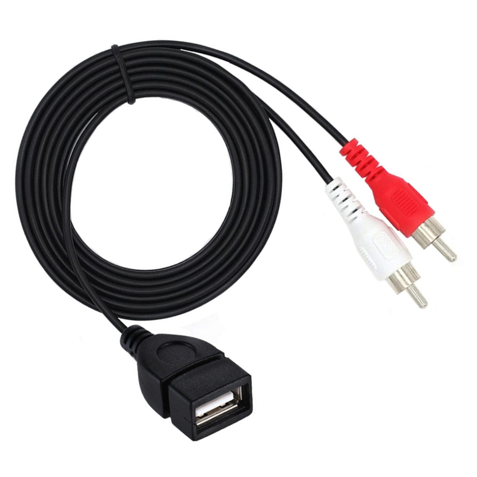 USB2.0 to 2RCA Sound Cable 2RCA Cable Male to USB Converters Video ...