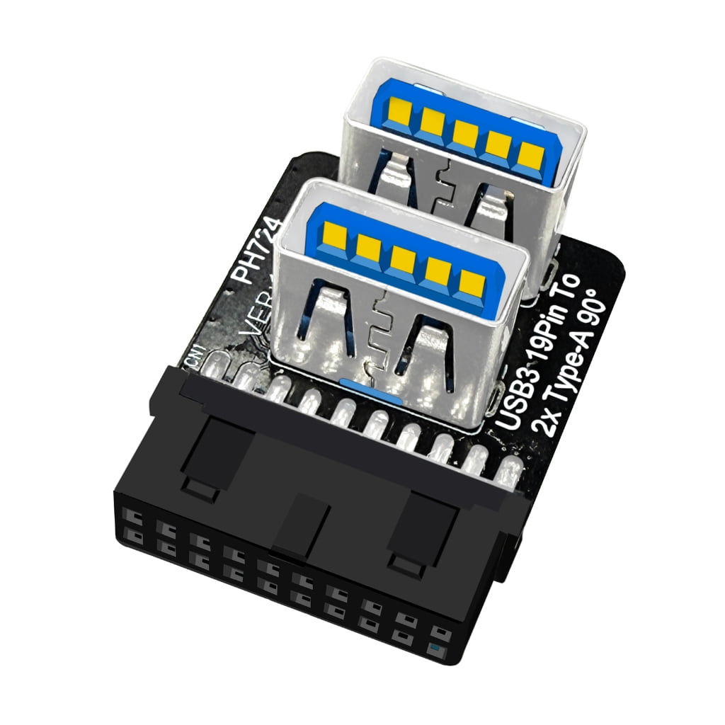 USB3.0 19 pin to Double Type A Adapter Plugs Play Enabling Easy ...