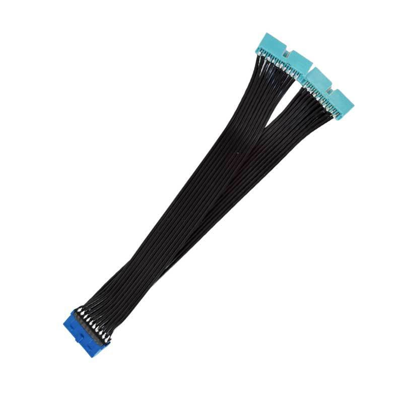 USB3.0 19P one point two computer motherboard cable 15cm USB3.0 20P one ...