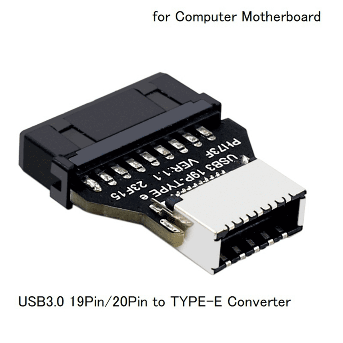 USB3.0 19Pin/20Pin to TYPE-E Converter Adapter Chassis Front Panel TYPE ...
