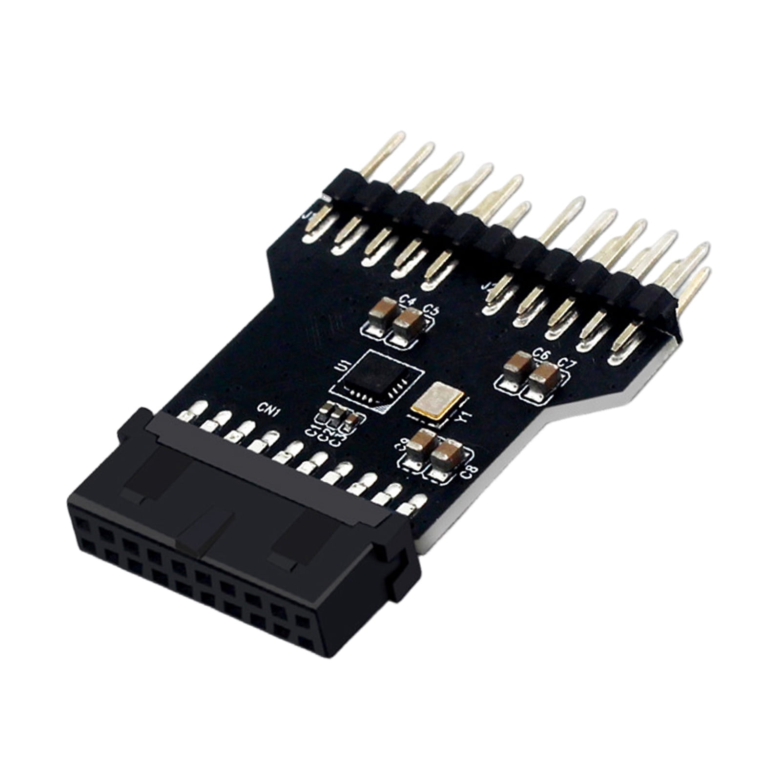 USB3.0 19Pin to Double Output USB2.0 9Pin Expansion Card For Desktop ...