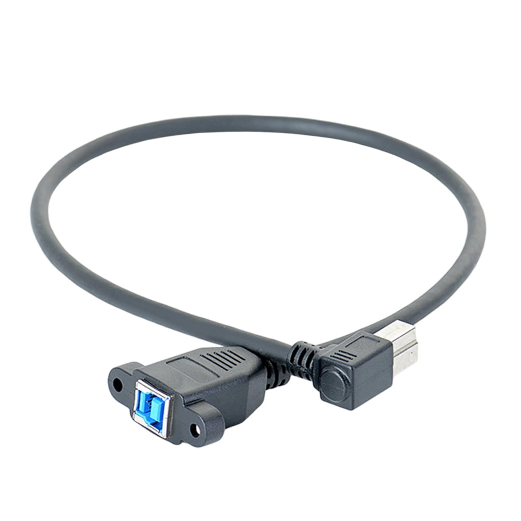 USB3.0 Back Panel Mount B Type Female to Right Angled 90 Degree B Type ...