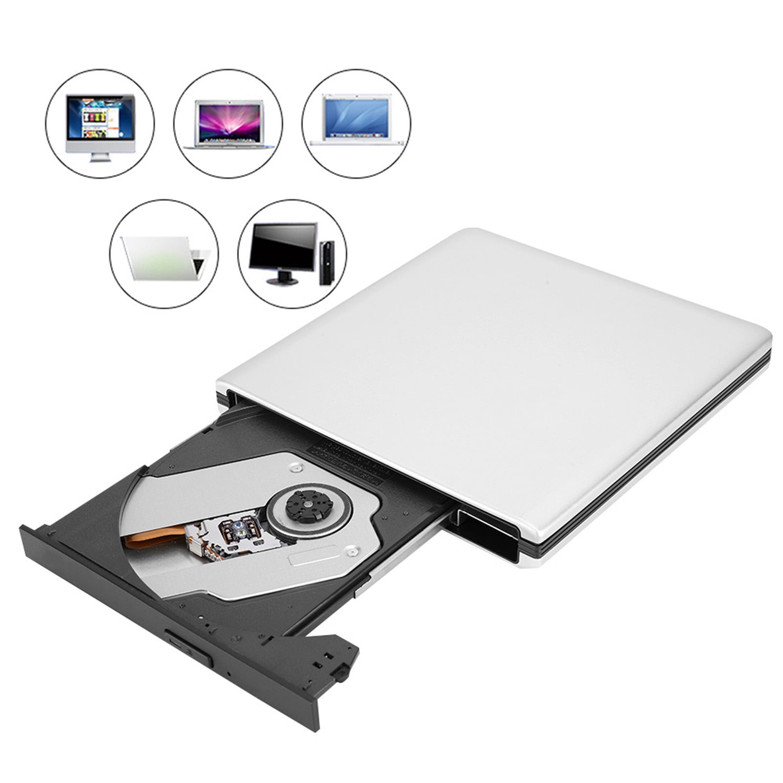 USB3.0 Blu Laptop PC External Optical Drive Disc Burner DVD CD BD ...