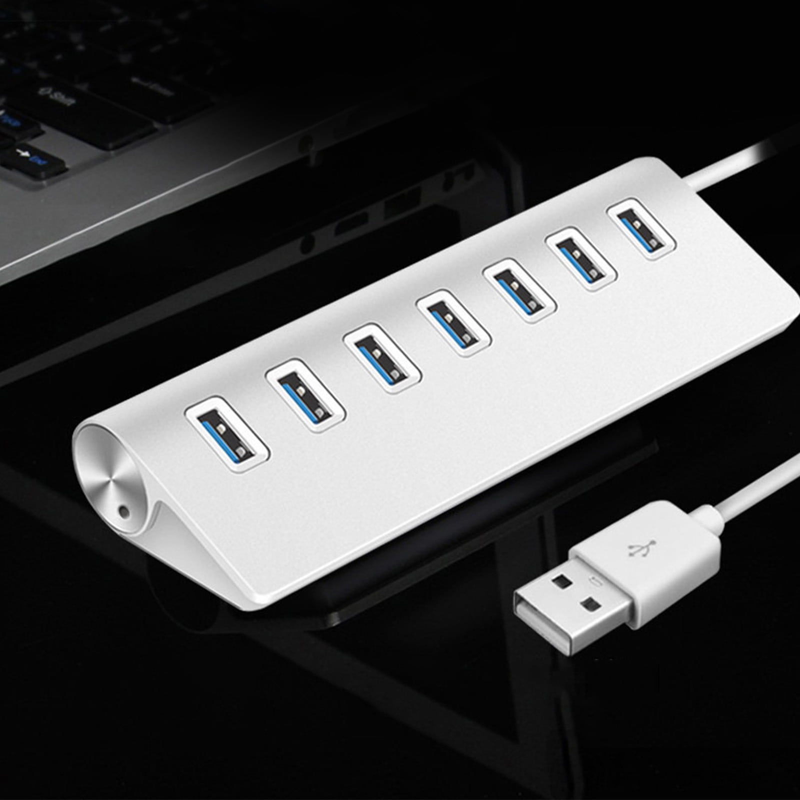 USB3.0 Expansion Hub, 4 Port Desktop Laptop Tablet Adapter, High-Speed ...