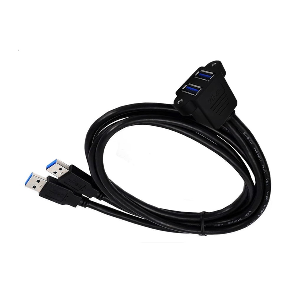 USB3.0 Extension Cable USB3.0 Two Port Extension Cord with Integrated ...