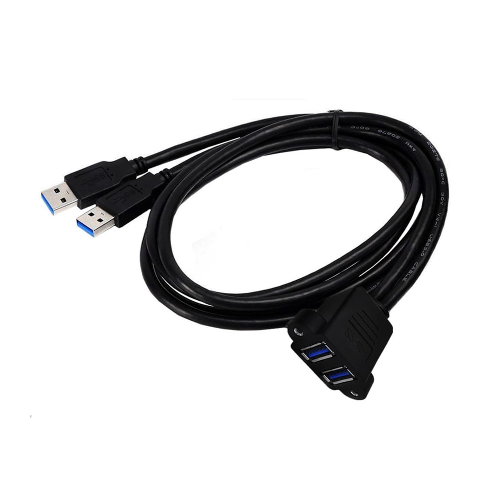 USB3.0 Extension Cable USB3.0 Two Port Extension Cord with Integrated ...