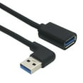 USB3.0 Extension Cord Right/Left Angled Male to Female Connection ...