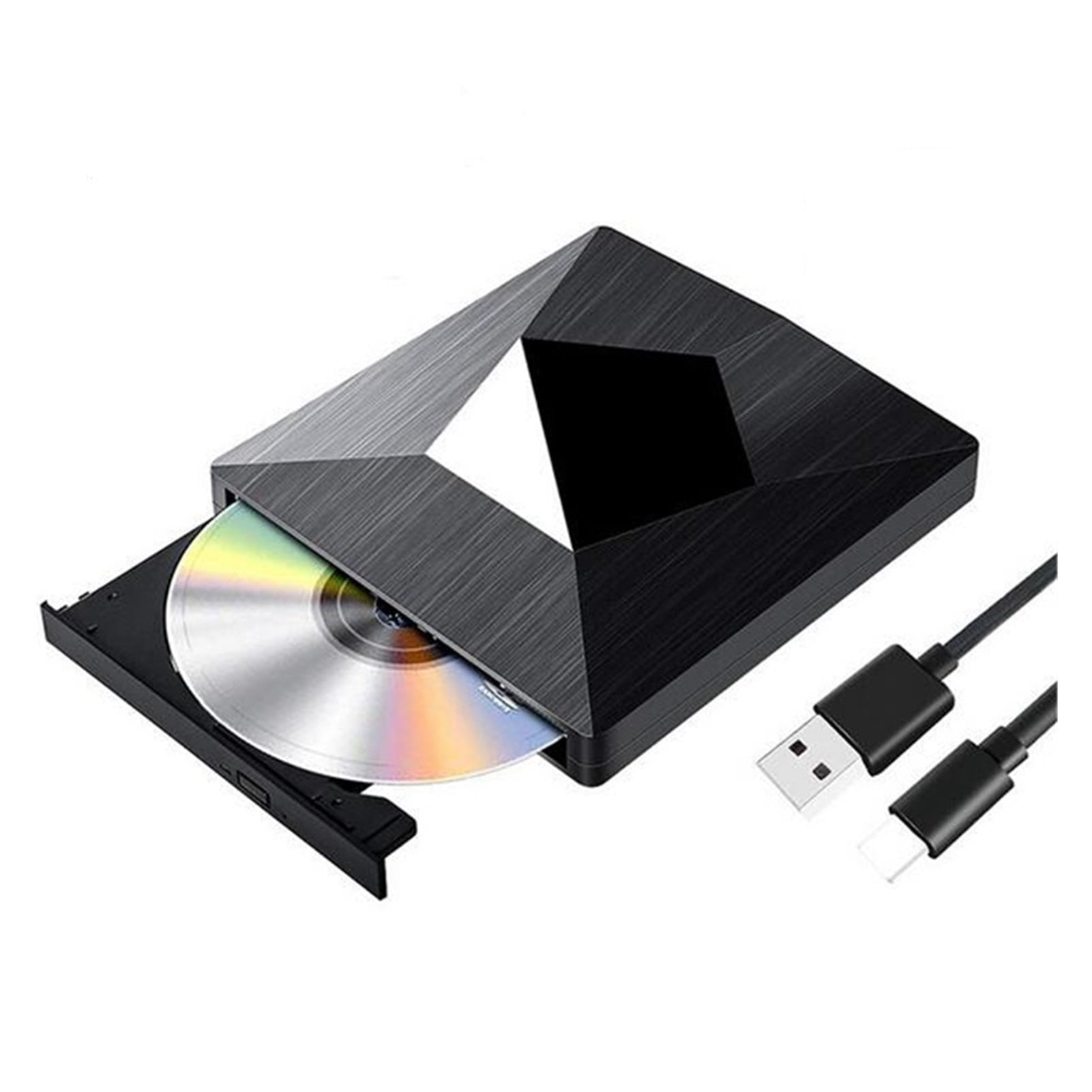 USB3.0 External CD DVD Drive with Type C Portable CD-RW/DVD-RW Writer ...