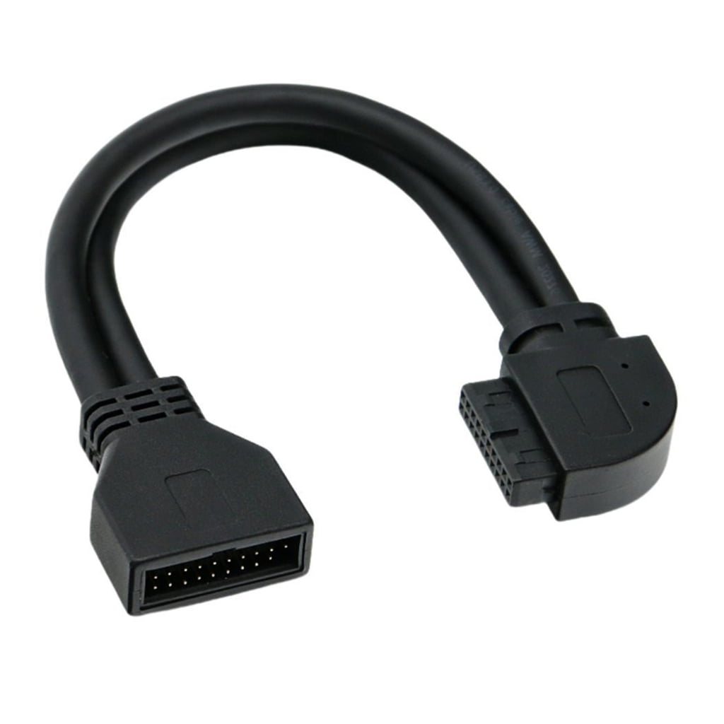 USB3.0 Internal Extension Cord 90 Degree Elbow Connector Front Panel To ...