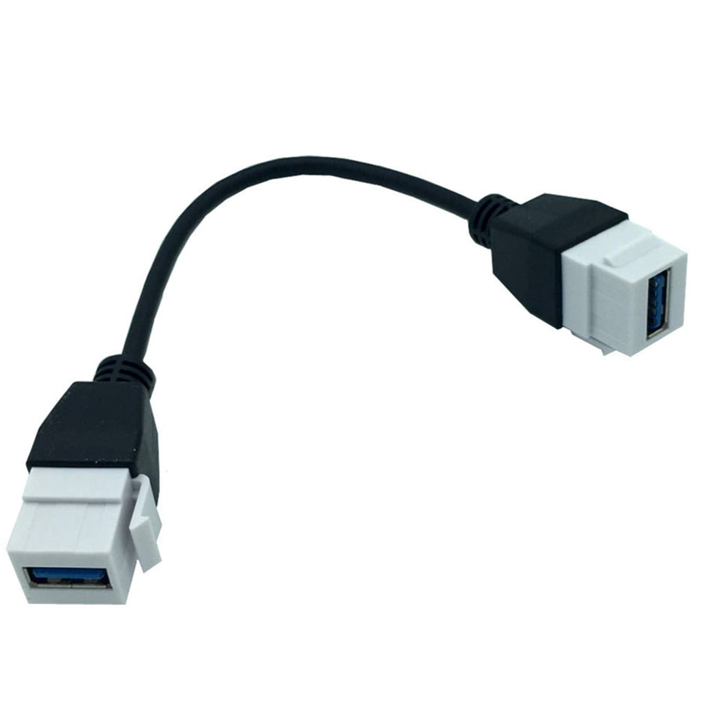 USB3.0 Keystone Jacks Cable USB3.0 A Female to Male Panel Mount Insert ...