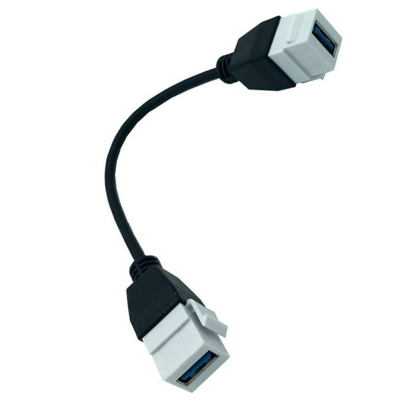 USB3.0 Keystone Jacks Extension Cord for Seamlessly Wall Panel Use Data ...