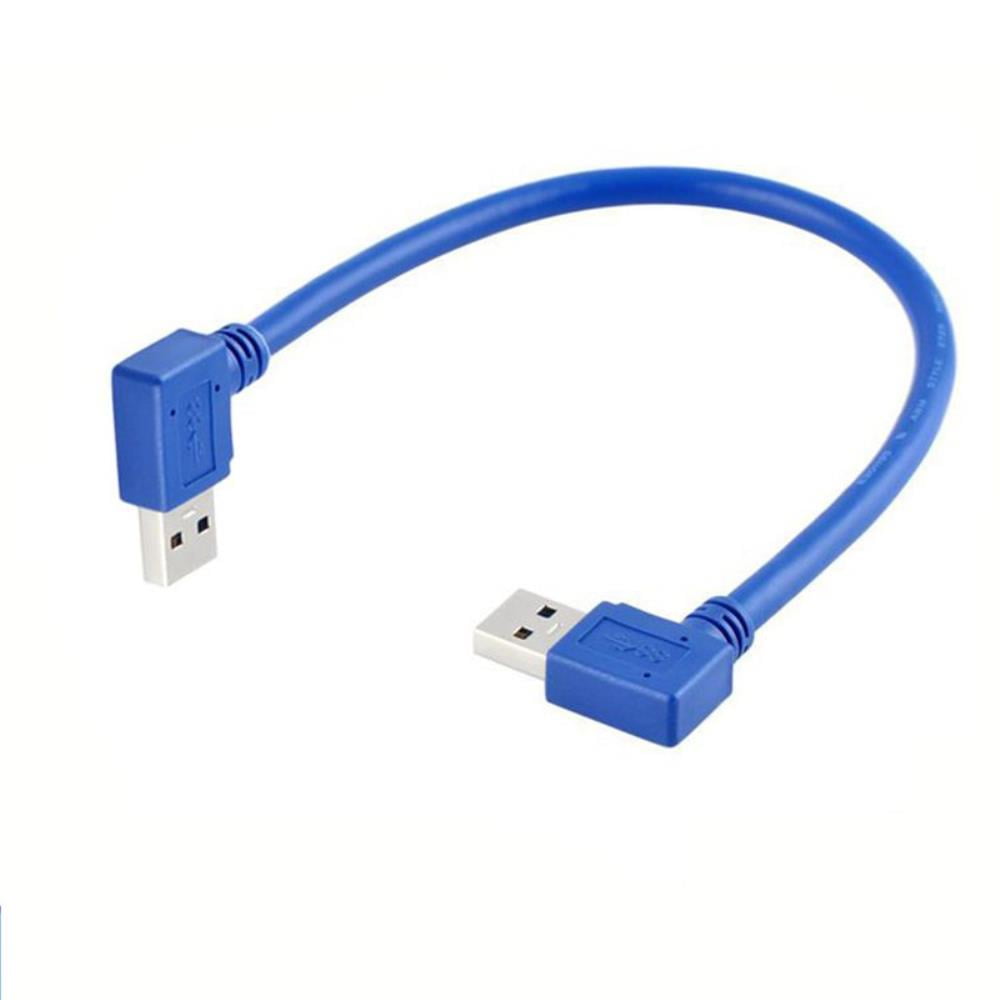 USB3.0 Male Left to Right Cable USB 3.0 90 Degree Male to Male Cable ...