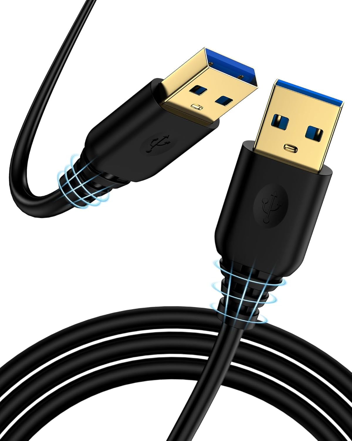 USB3.0 Male to Male Cable 16FT Type A to A Double Sided USB Cord 5Gbps ...