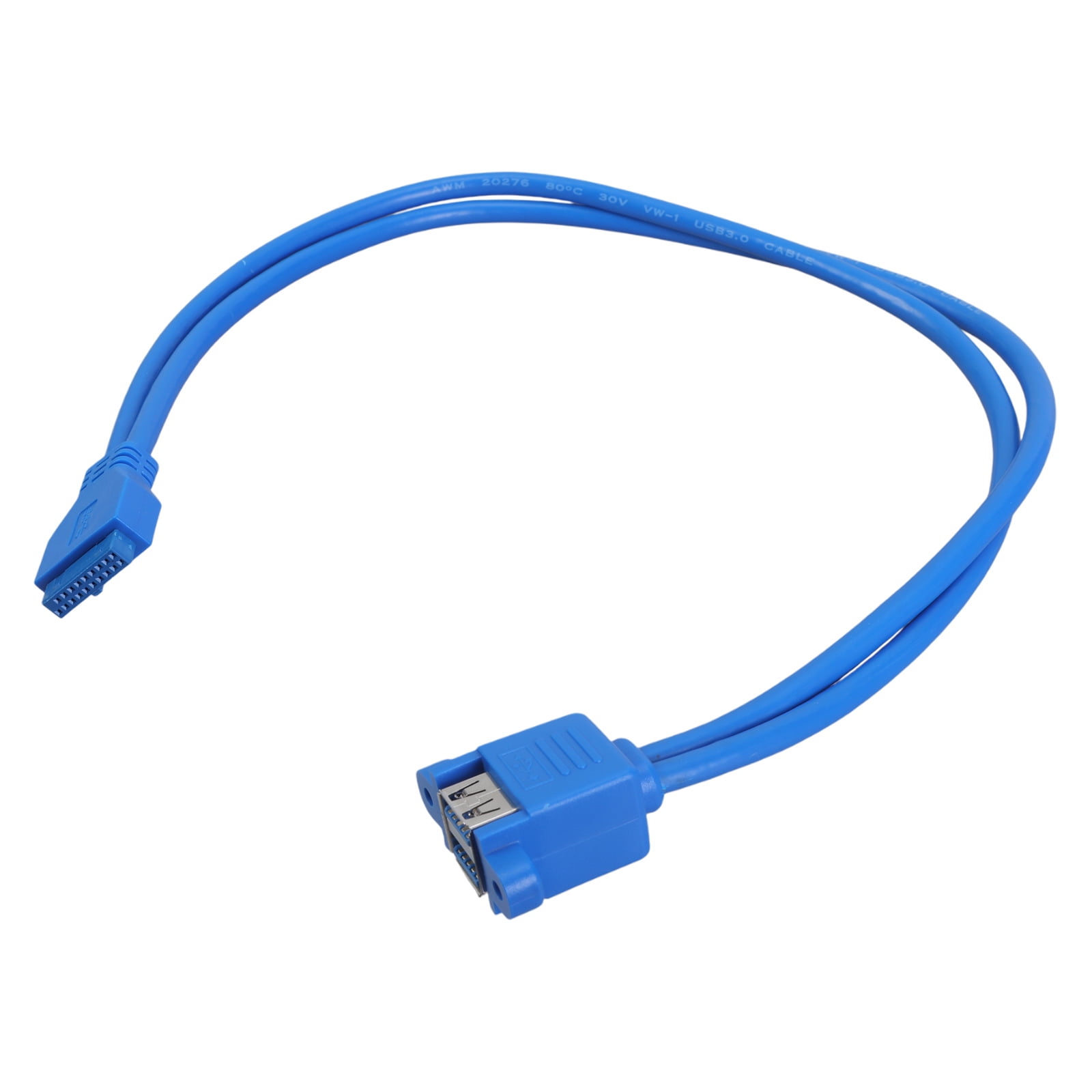 USB3.0 Motherboard 20Pin Header Extension Adapter Cable USB Double ...