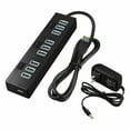 USB3.0 Splitter With Power Interface High Speed 10 Port Hub Expander ...