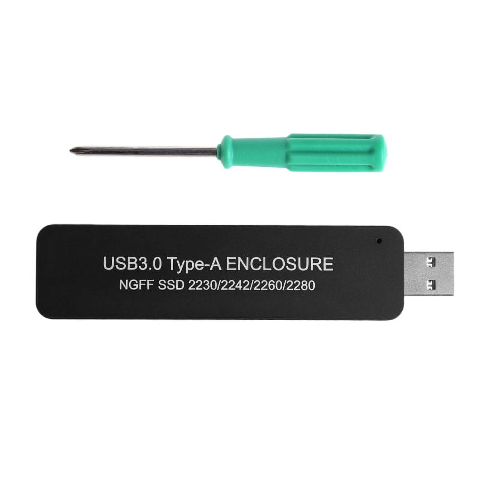 USB3.0 To 2280 NGFF for M.2 SATA-Based B for Key SSD External Enclosure ...