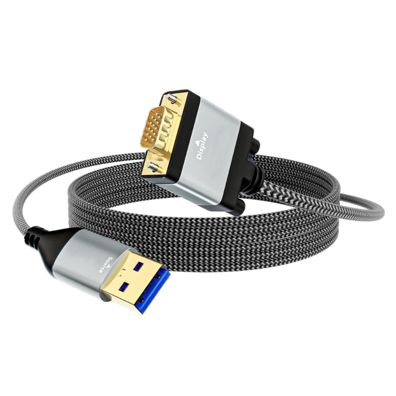 USB3.0 To VGA Cable High Speed 5Gbps Transmission 1080p Resolution ...