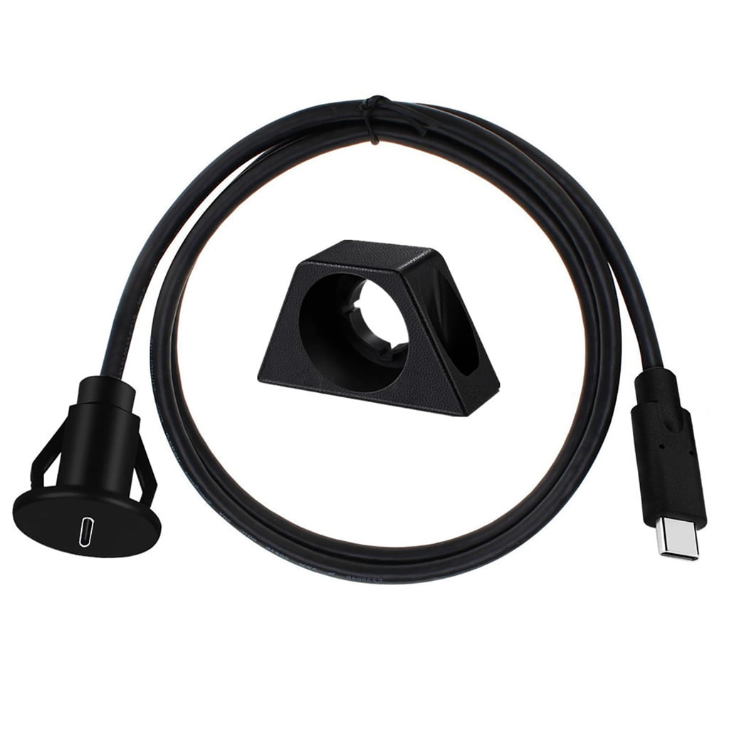 USB3.0 Type-C Male to Female Embedded Panel Mount Extension Cable ...