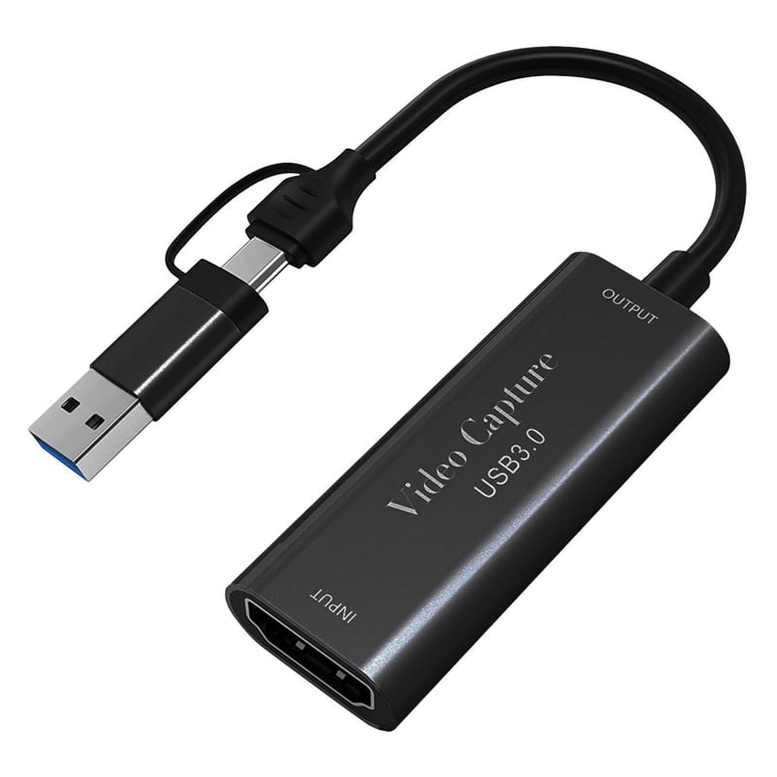 USB3.0 Video Capture Card 4K -Compatible to 1080P 60fps USB Type C ...