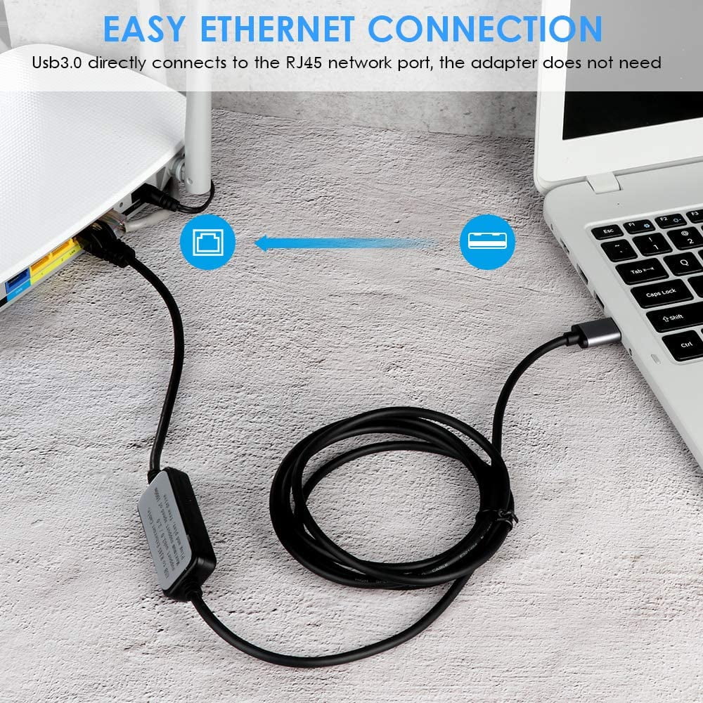 USB3.0 to RJ45 Gigabit Ethernet Network Cable for Switch, Router ...