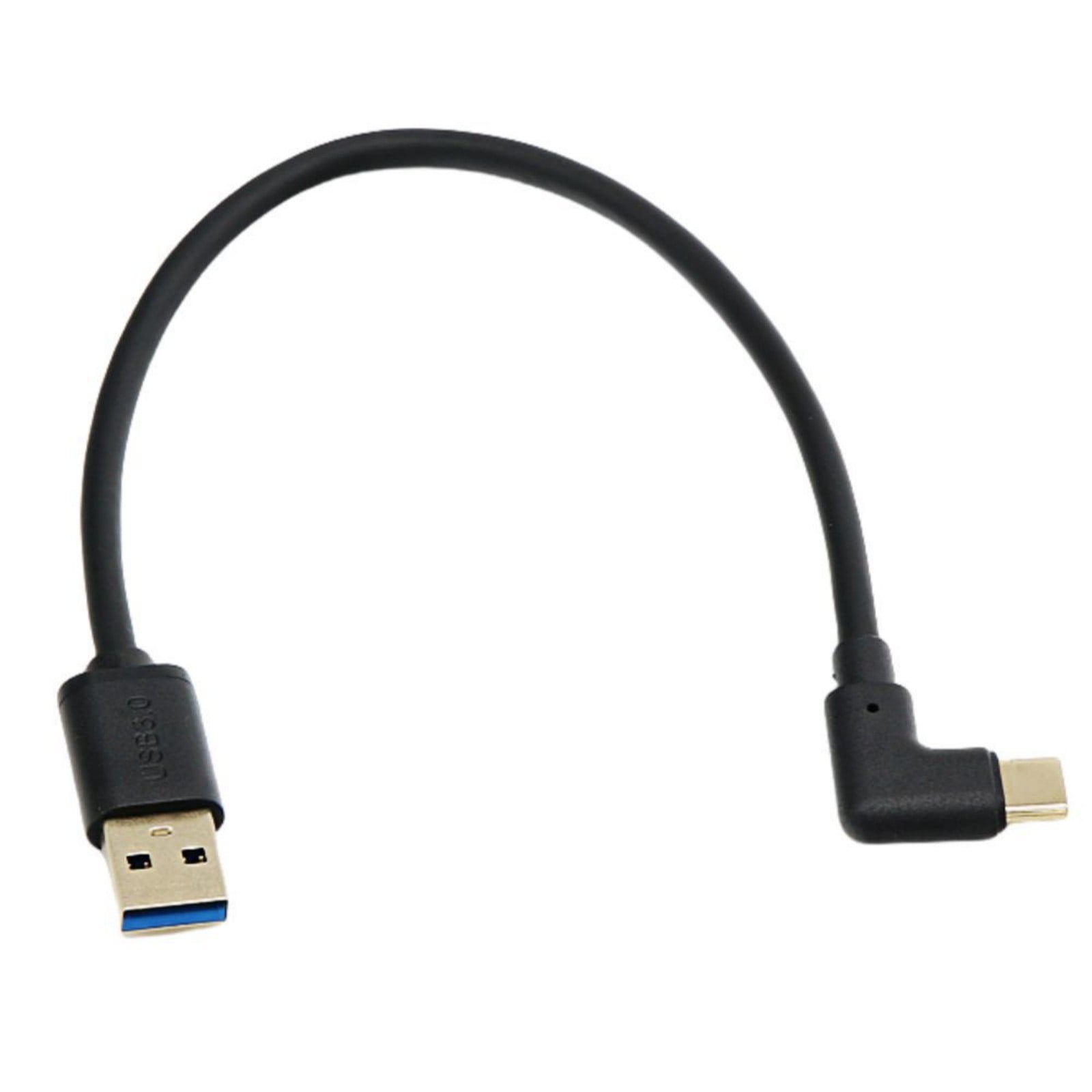 USB3.0 to Type C 90 Degree Angled Charging Cable with 60W Fast Charging ...