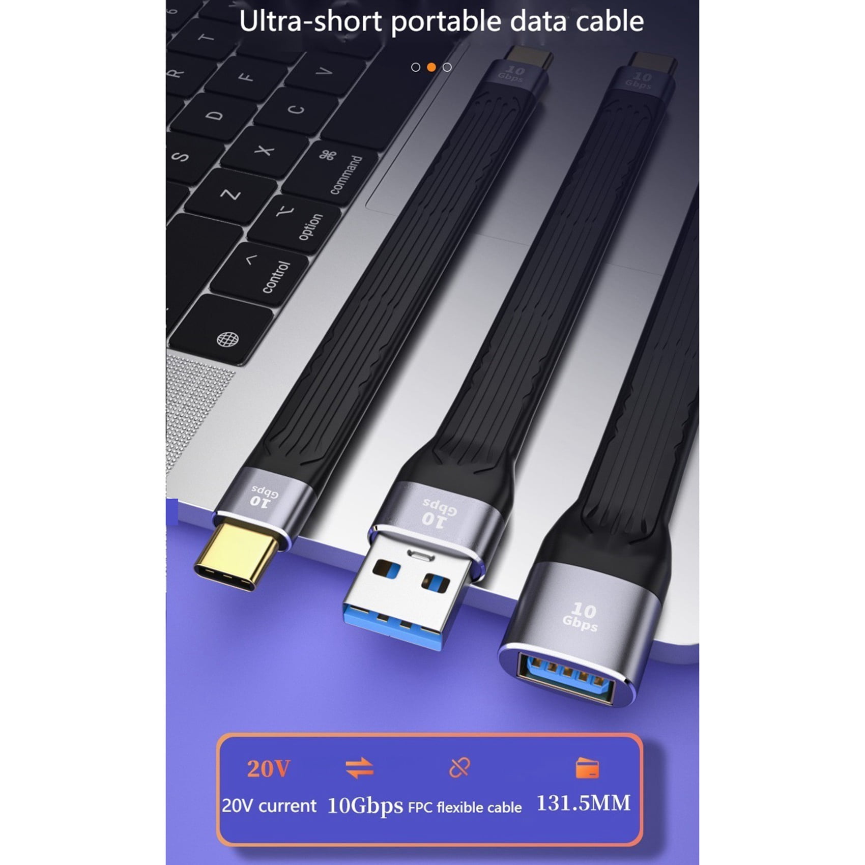 USB3.1 Flexible Transmission Line, Support 100W Fast Charge, MAX 10Gbps ...