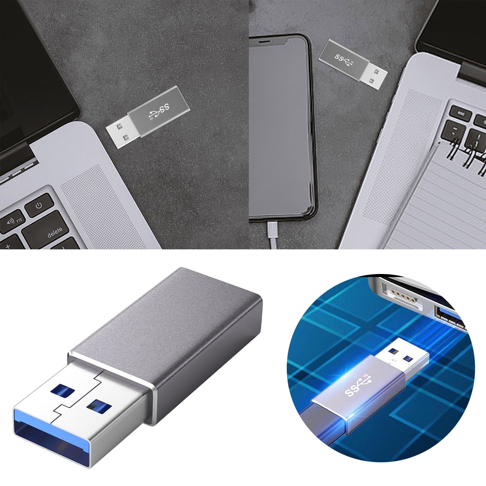 USB3.1 Type C Female Adapter With Chip Double 10G Computer Mobile Phone ...