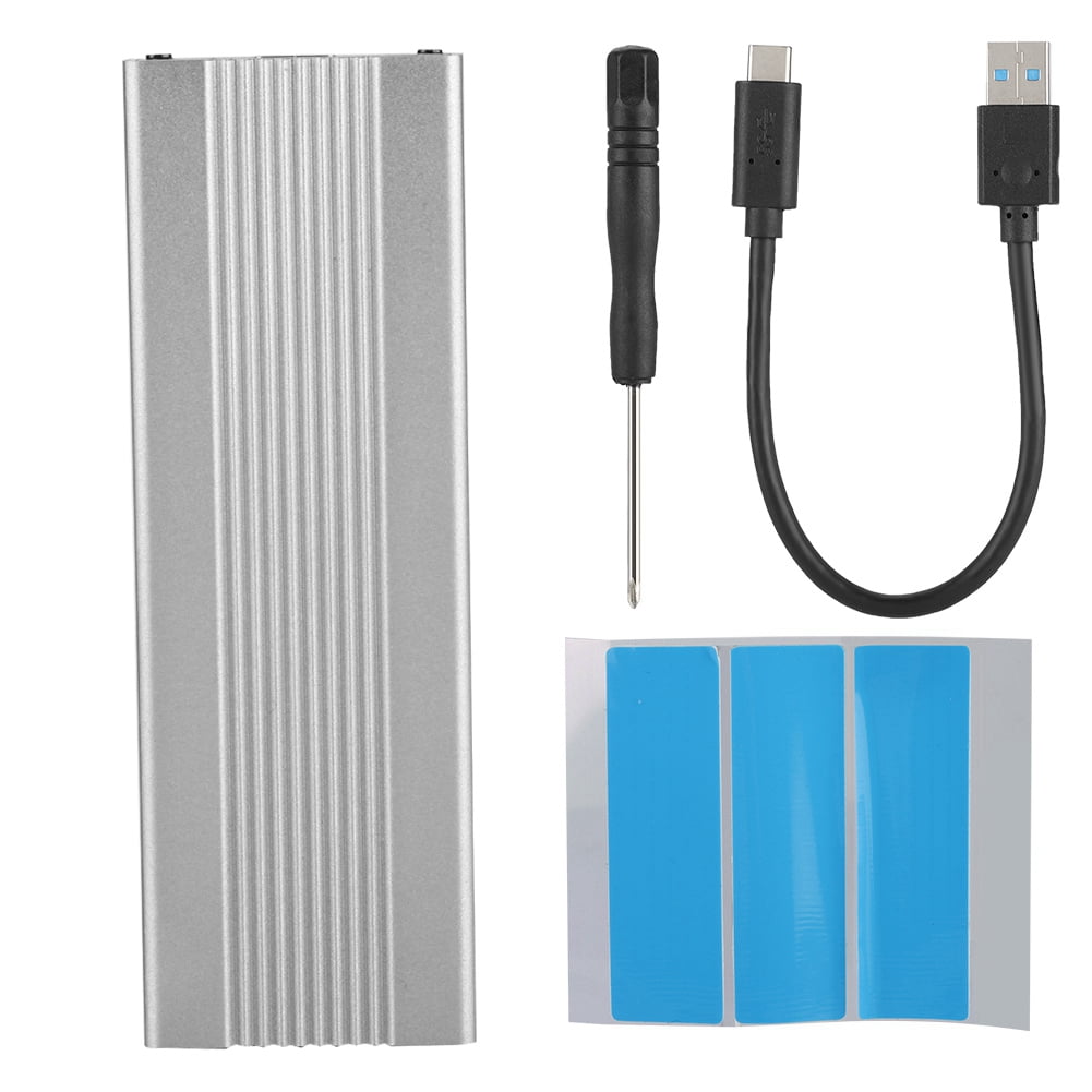 USB3.1 to M.2 NVME Hard Disk Box SSD Case Enclosure NGFF PCIE to Type C Adapter Silver&White ...