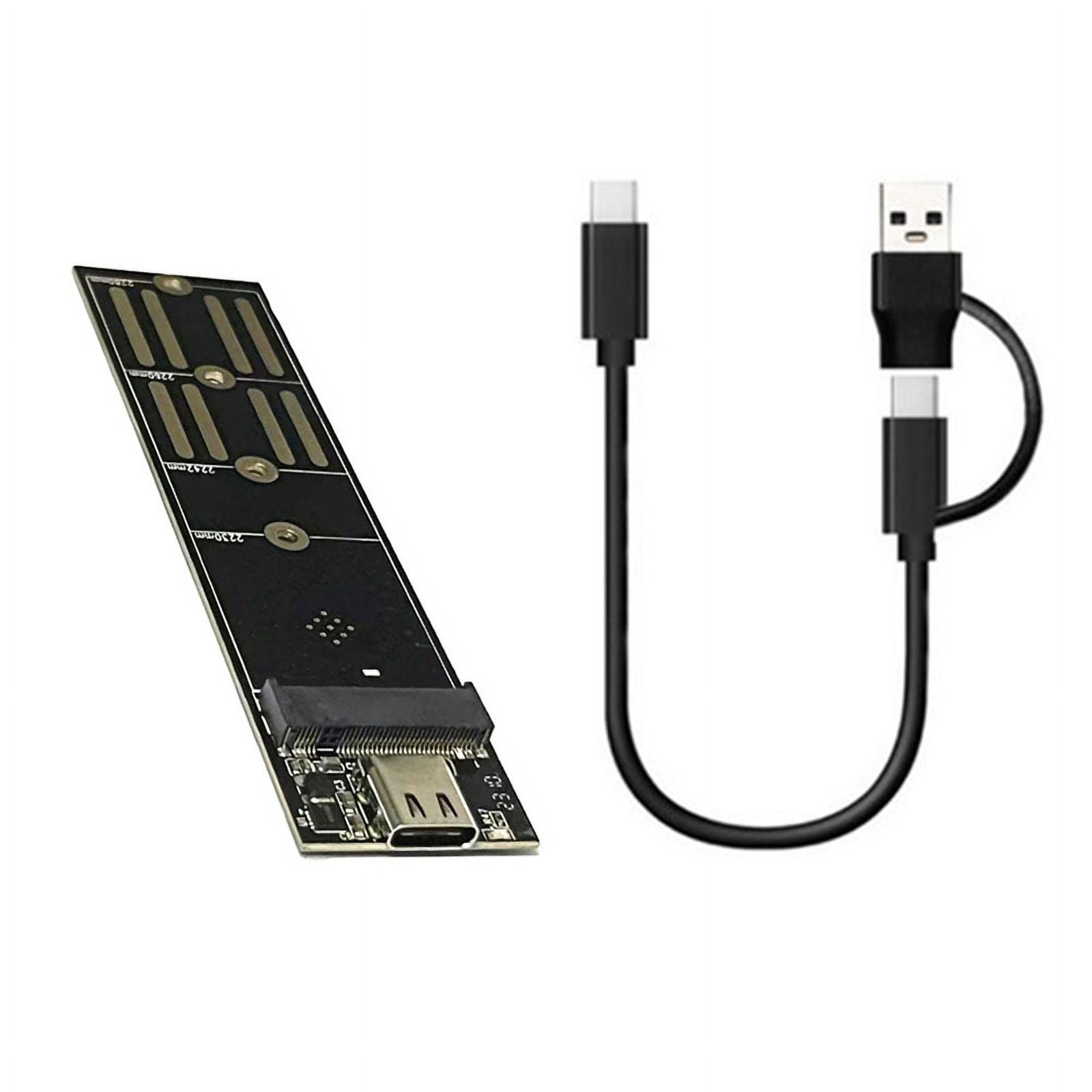 USB3.1 to M.2 NVME SSD Riser Card Pcie Protocol Type C 10Gbps Caseless ...