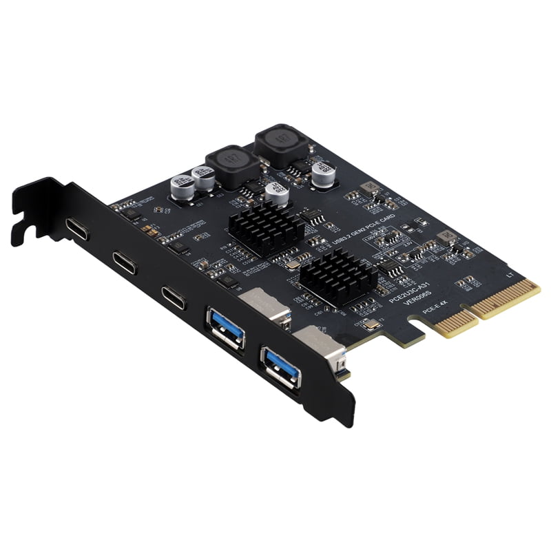 USB3.2 Expansion Card GEN2 10Gbps PCI-E 4X Adapter Card Portable TYPE-C ...