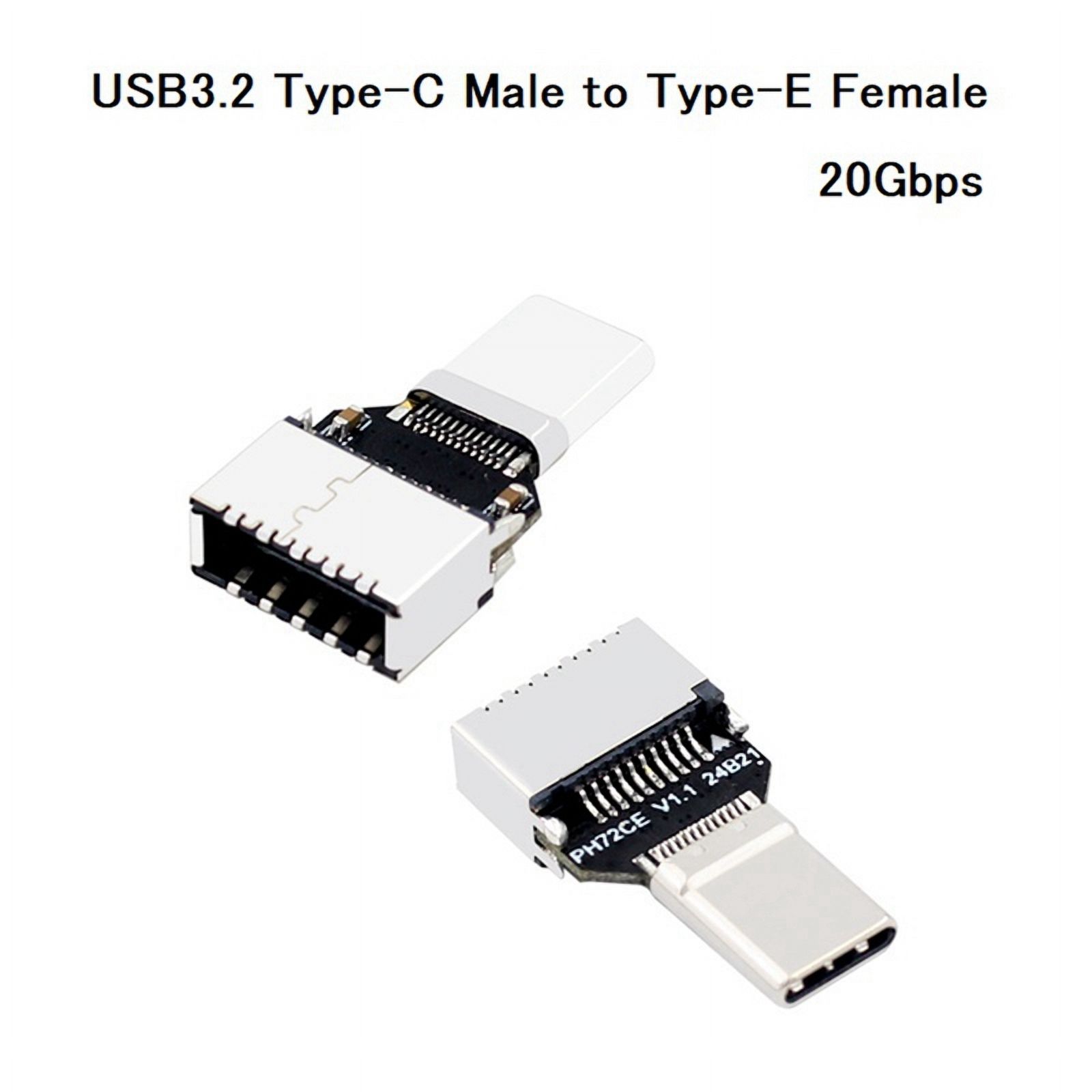 USB3.2 Type-C Male to Type-E Female Adapter 20Gbps Computer Case Front ...