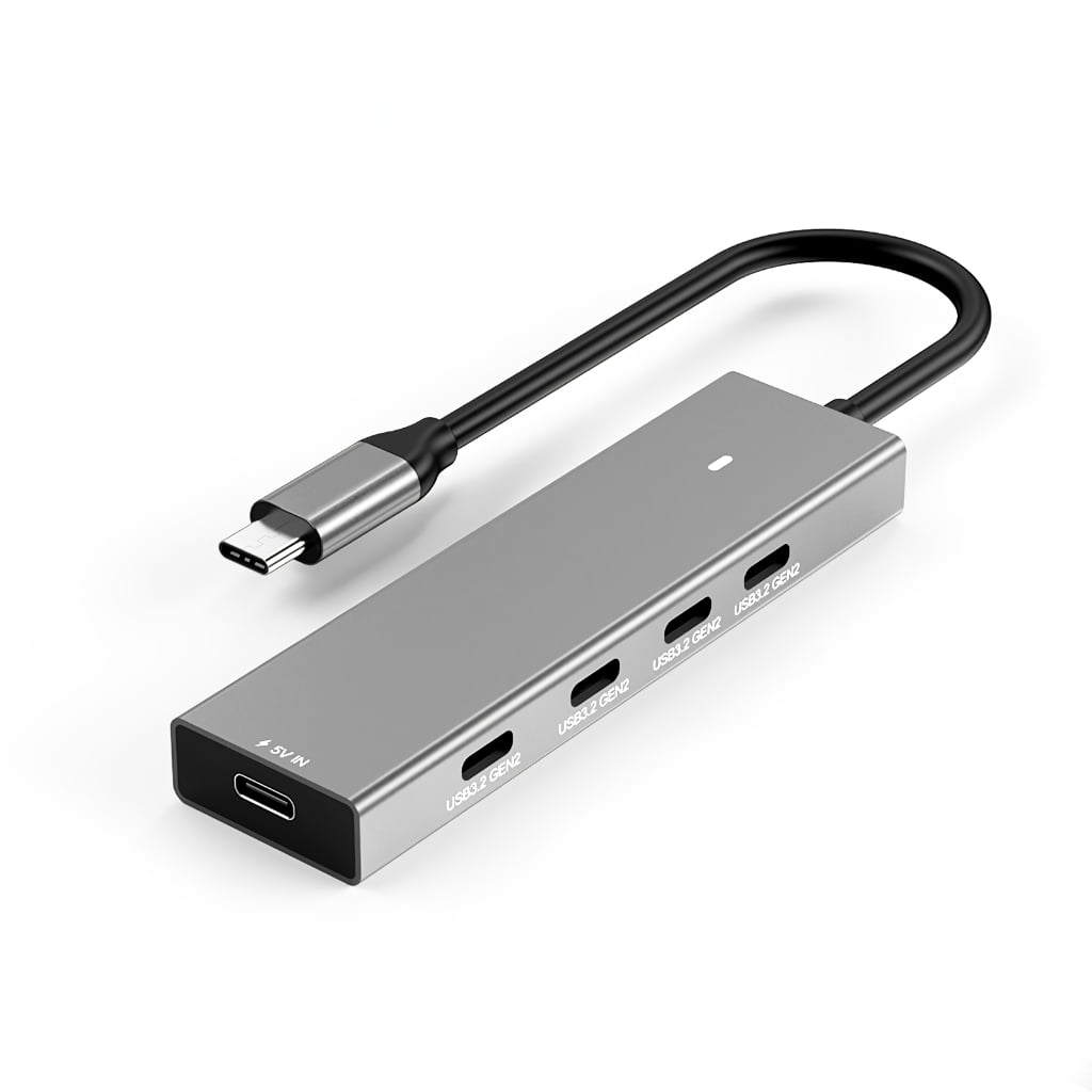 TypeC Hub 1 to5 Port 2A2C Splitter Usb3.2 10G Hub Adapter for Computer ...