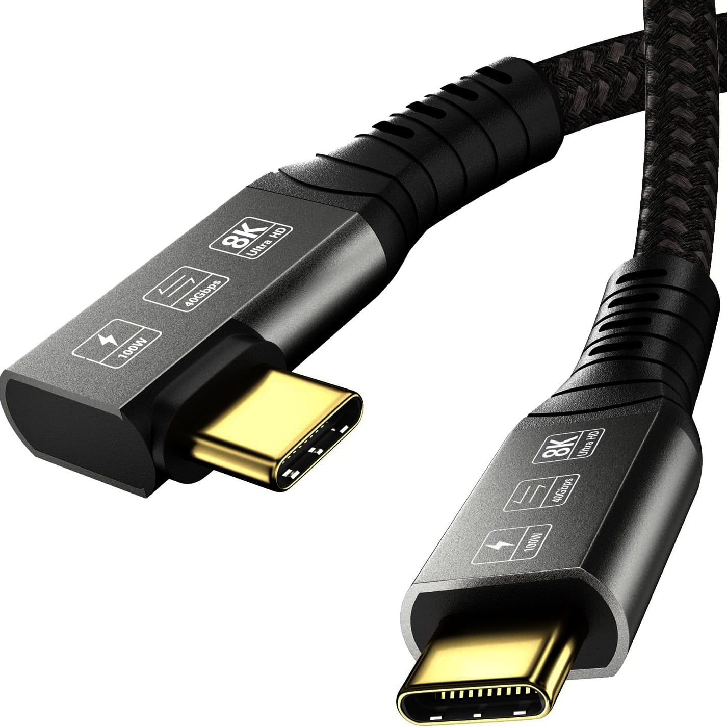 USB4.0/Thunderbolt 4 Cable, 100W Fast Charging, 8K@60Hz Video, Type-C ...