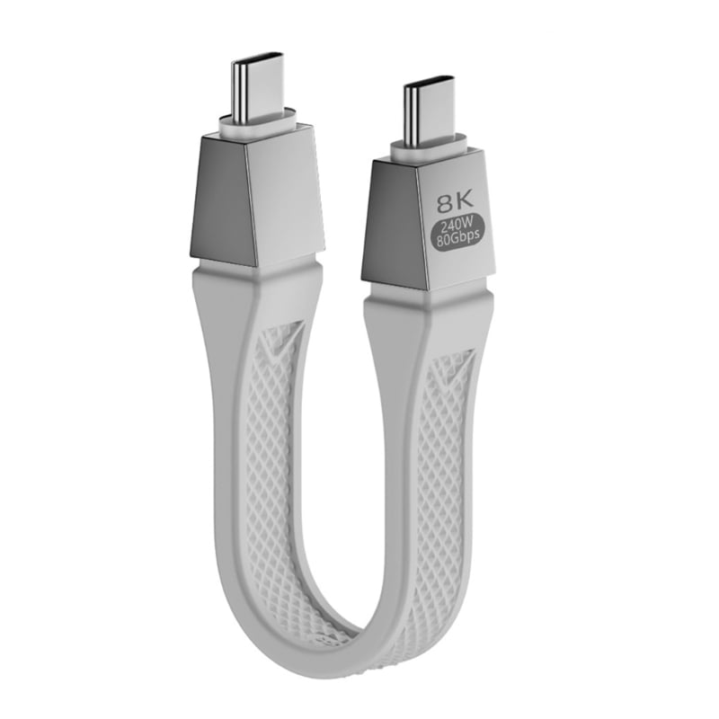 USB4 2.0 Cable Portable Short Type C to Type C Cable Lanyard Type C ...